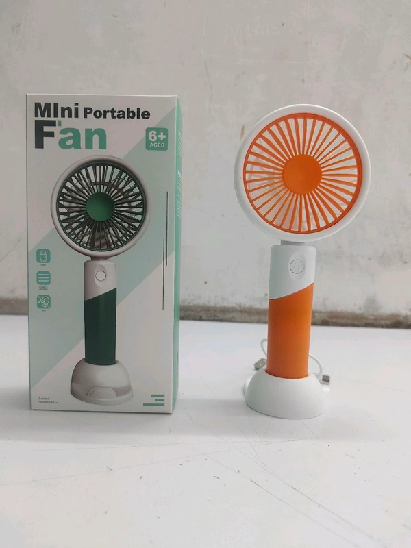 Mini Portable Rechargeable Fan Multiple Colours With Stand