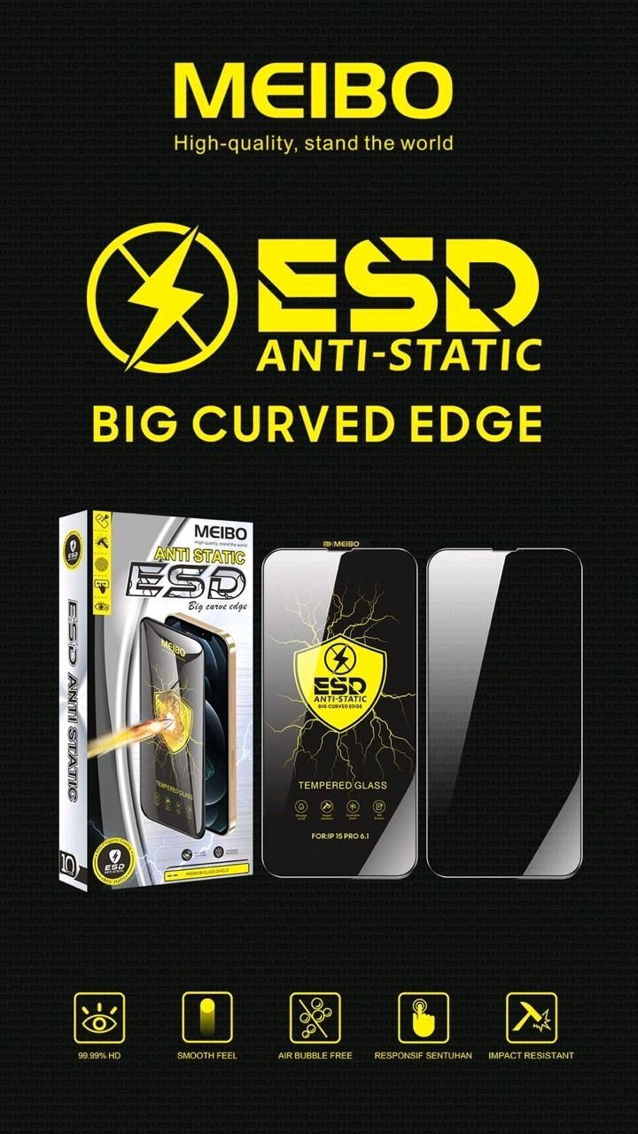 Meibo ESD Anti-static Big Curved 6D Glass ( Vivo )