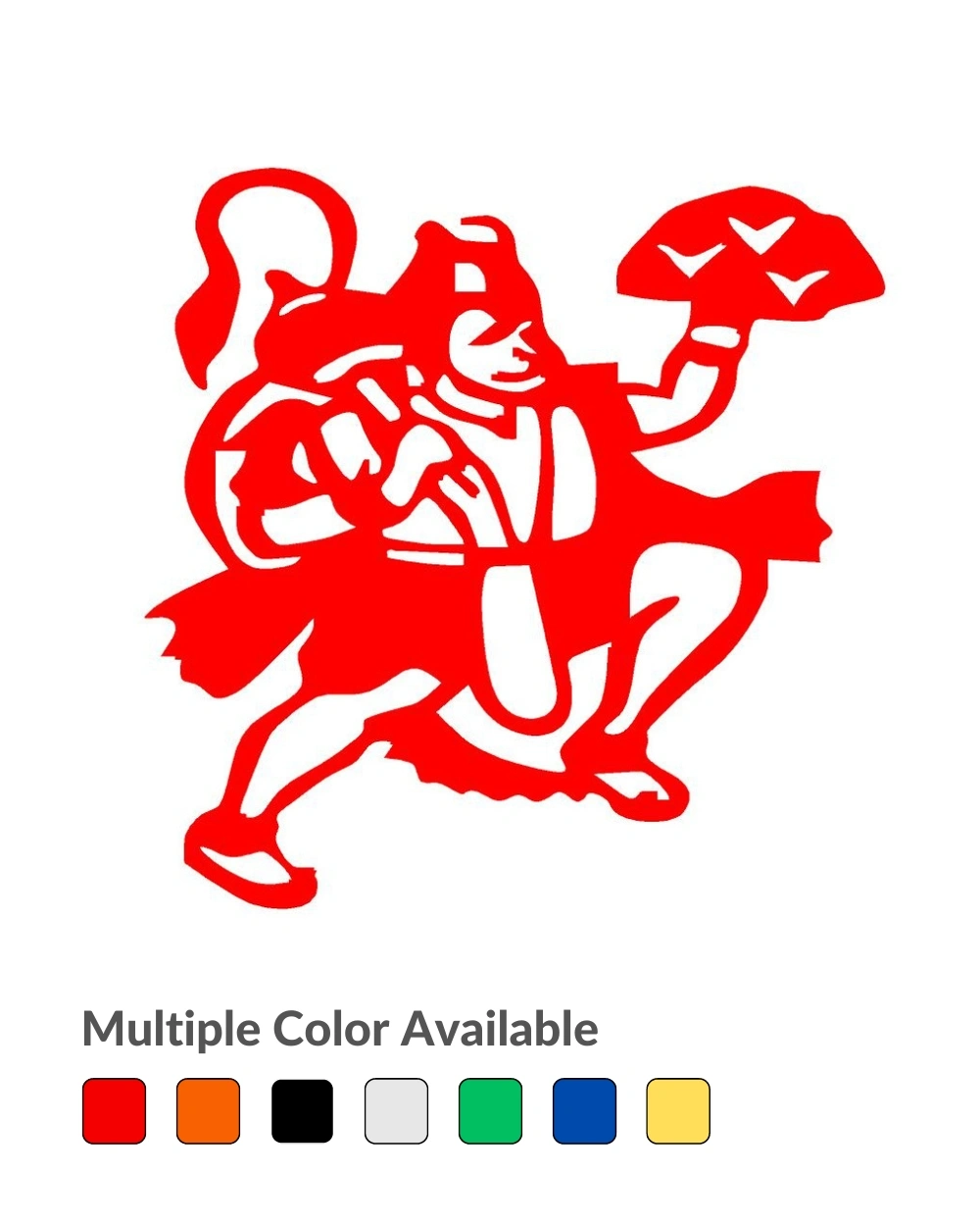 Bajarang Bali Vinyl Radium Sticker / Hanuman Ji