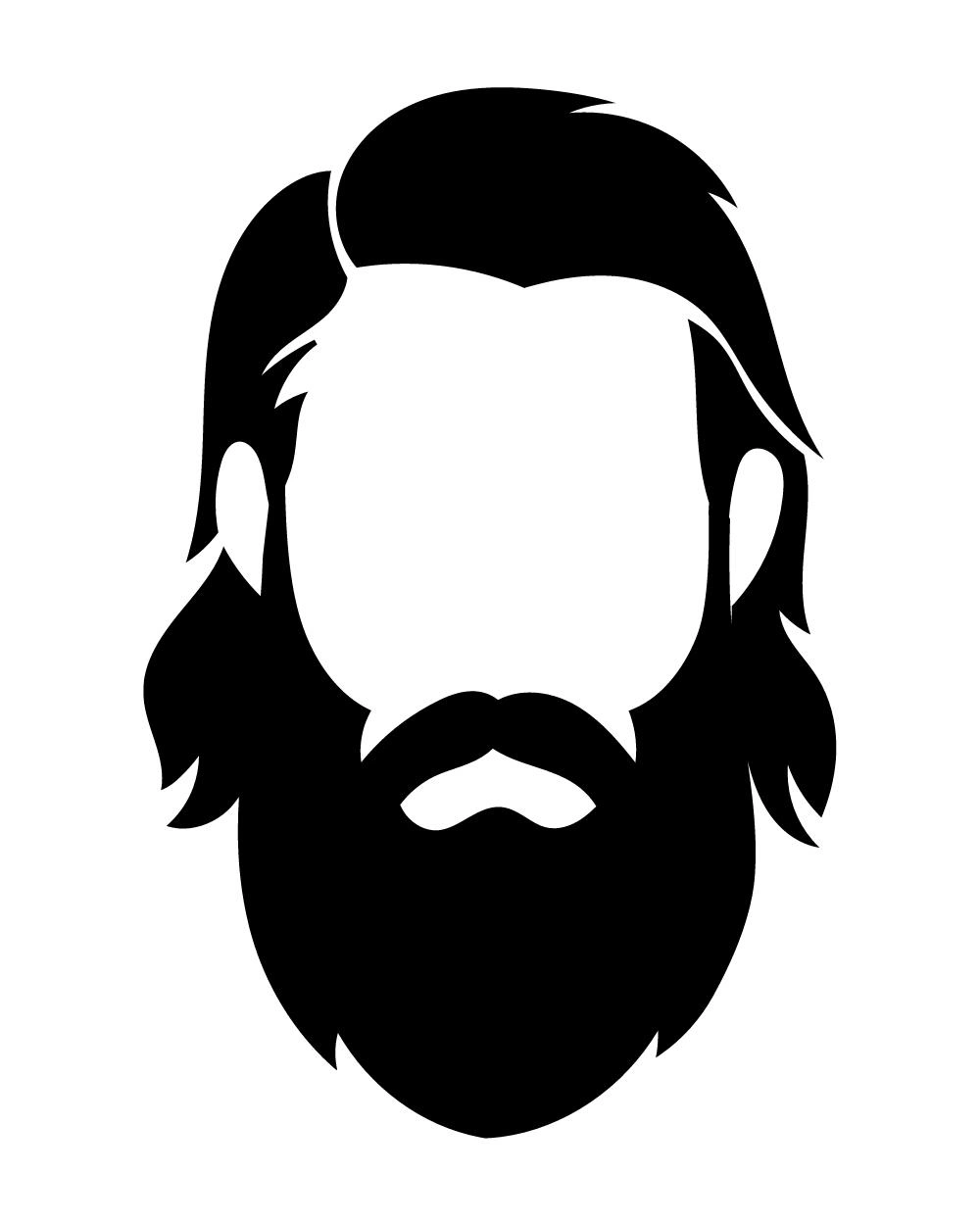 Bearder Man Vinyl Radium Sticker / Beard Man
