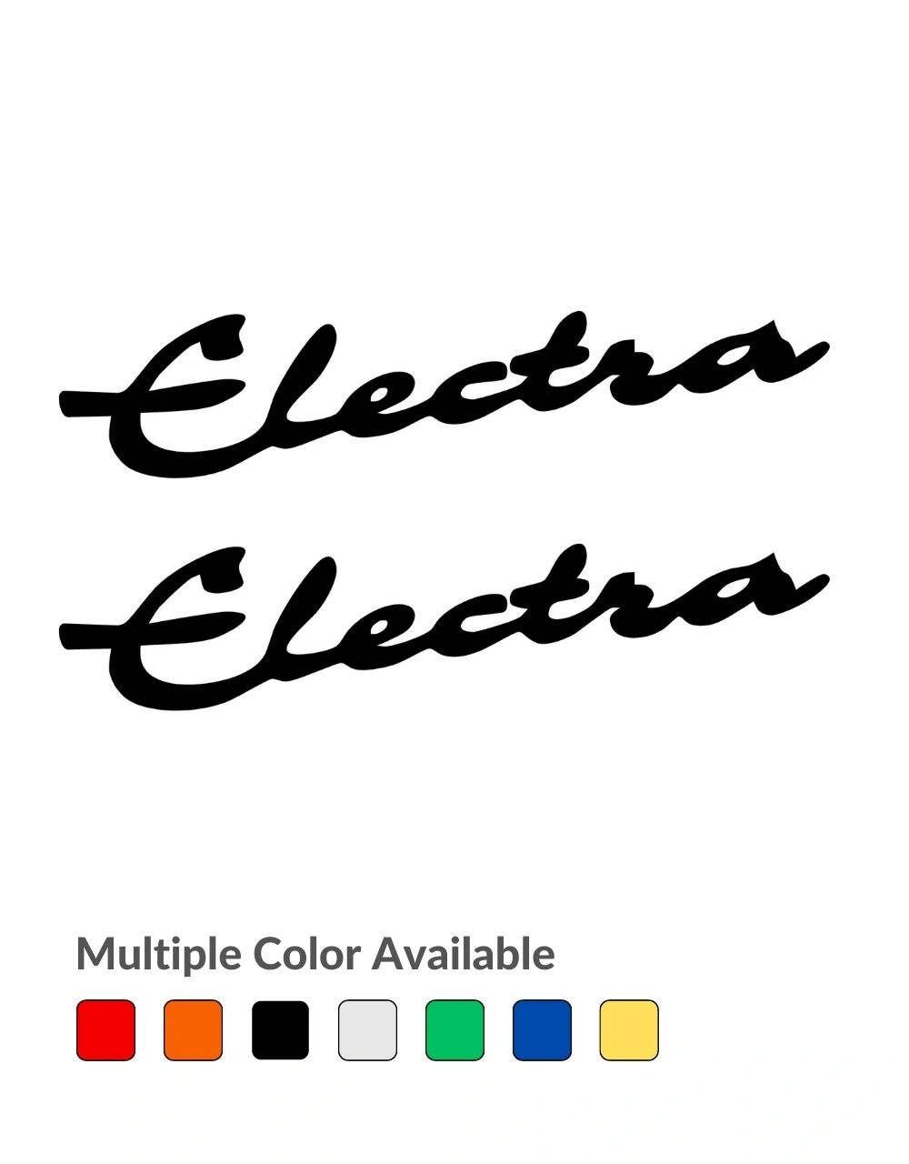 Electra Creative Vinyl Radium Sticker / Bullet