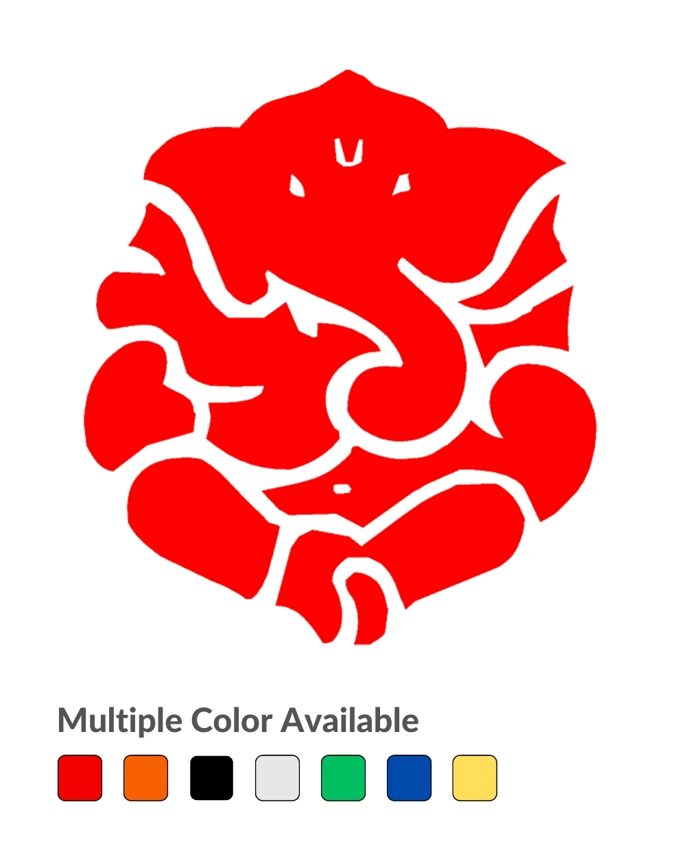 Ganesh Ji Vinyl Radium Sticker