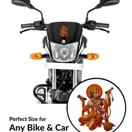 Hanuman Ji Print Vinyl Radium Sticker / Bajarang Bali