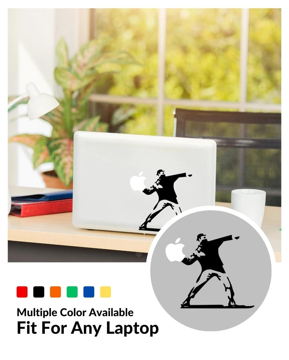 Laptop Creative Vinyl Radium Sticker ( Fit for any laptop ) Comes with ...
