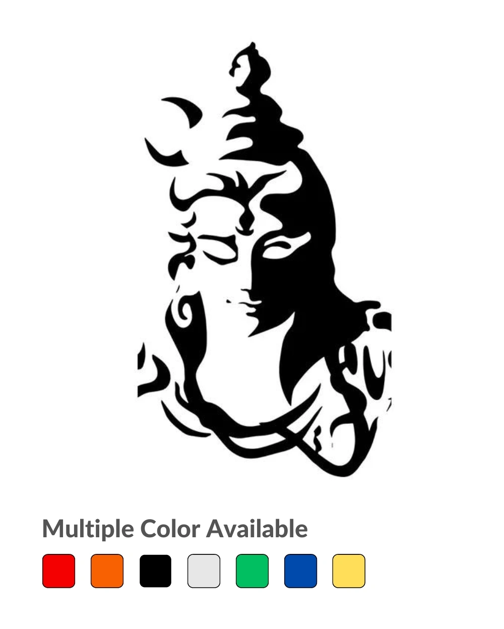 Mahadev Stylish Creative Vinyl Radium Sticker
