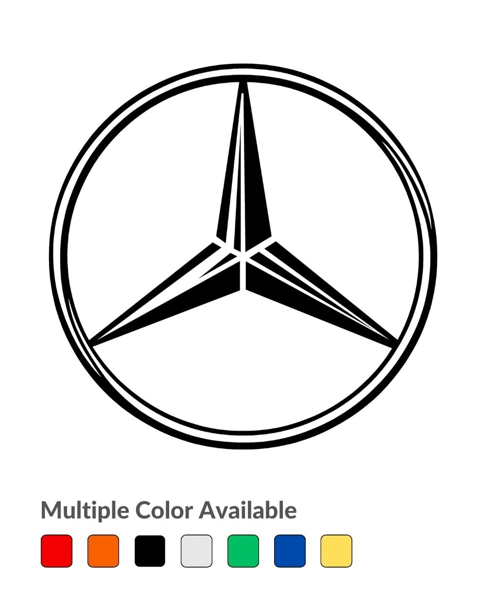 Mercedes Stylish Creative Vinyl Radium Sticker