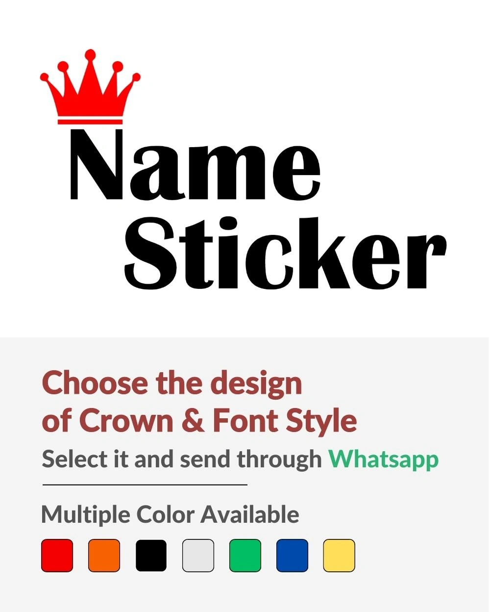 Name Stylish Creative Vinyl Radium Sticker