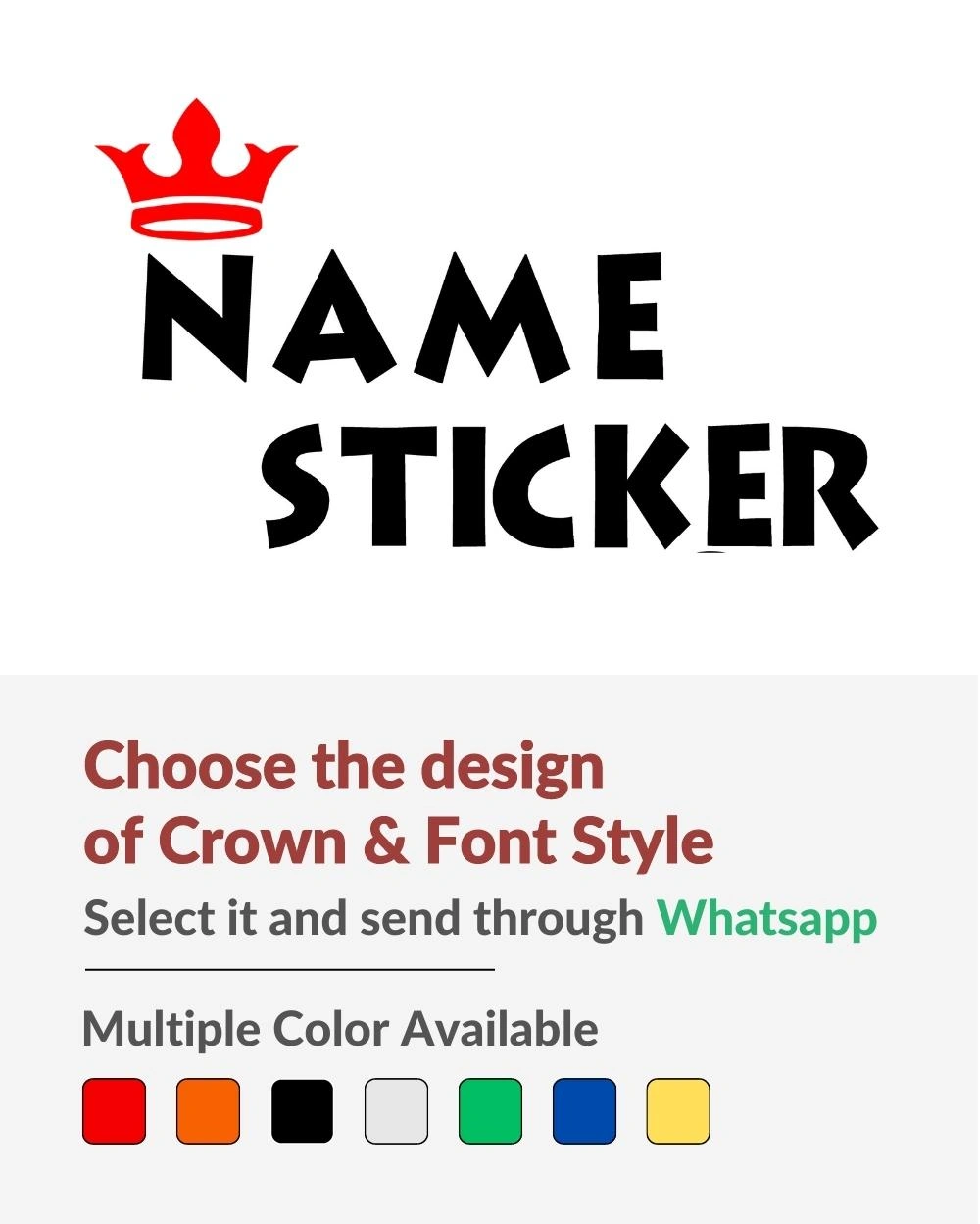 Name Stylish Creative Vinyl Radium Sticker