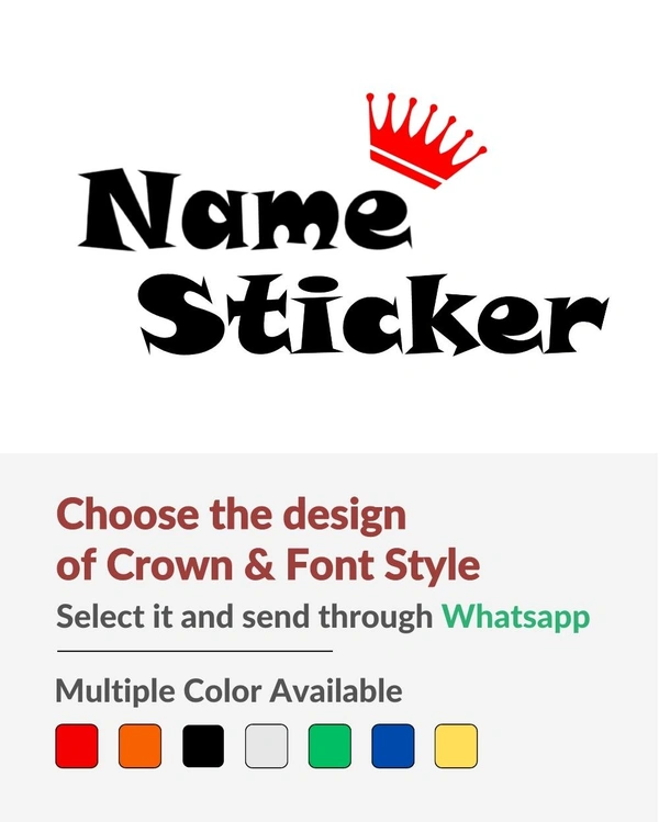 Name Stylish Creative Vinyl Radium Sticker