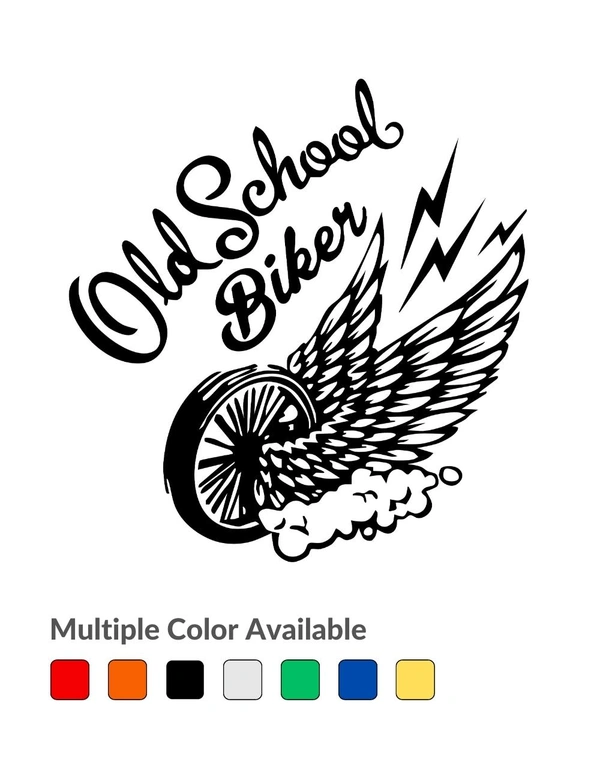 Old School Biker Stickers