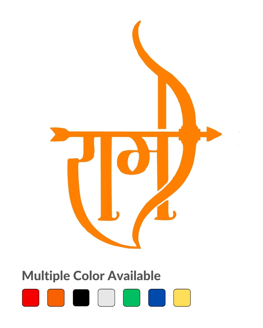 Ram Stylish Creative Vinyl Radium Sticker