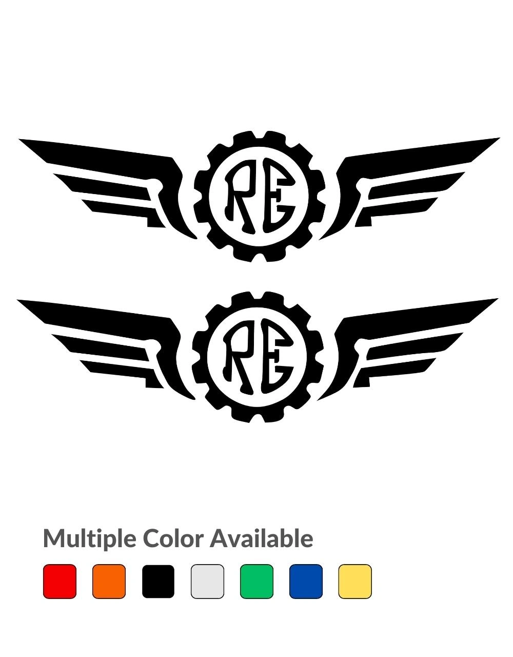 Royal Enfield Creative Vinyl Radium Sticker / Bullet