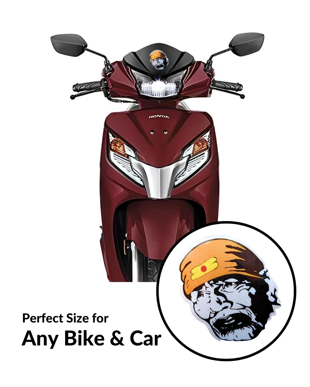 Sai Baba Print Vinyl Radium Sticker