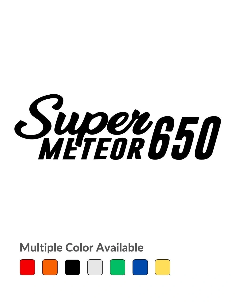 Super Meter 650 Creative Vinyl Radium Sticker / Bullet