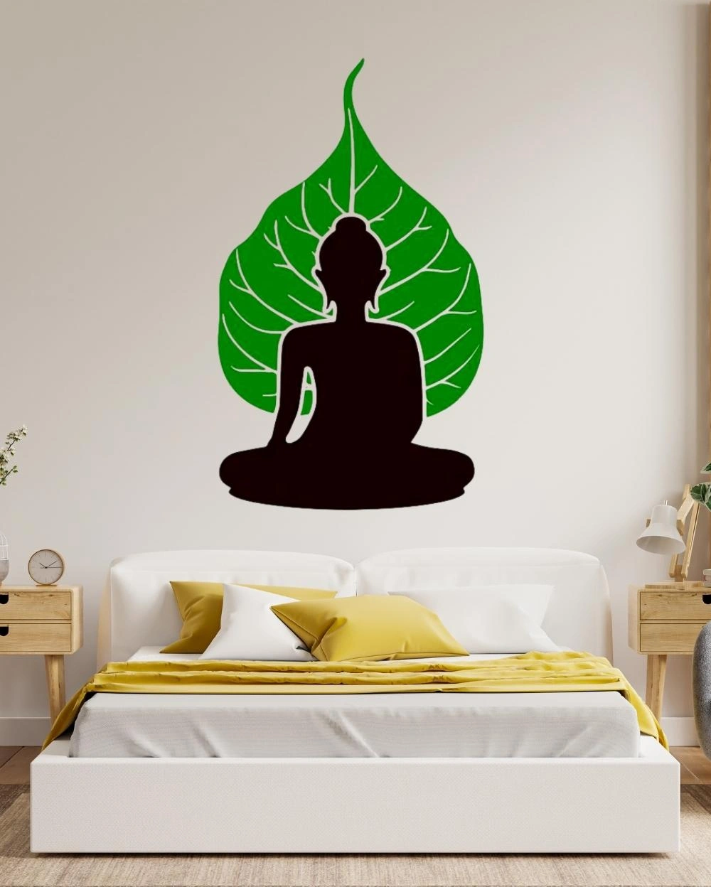 Wall Stylish Creative Vinyl Radium Sticker ( Gautam Buddha )