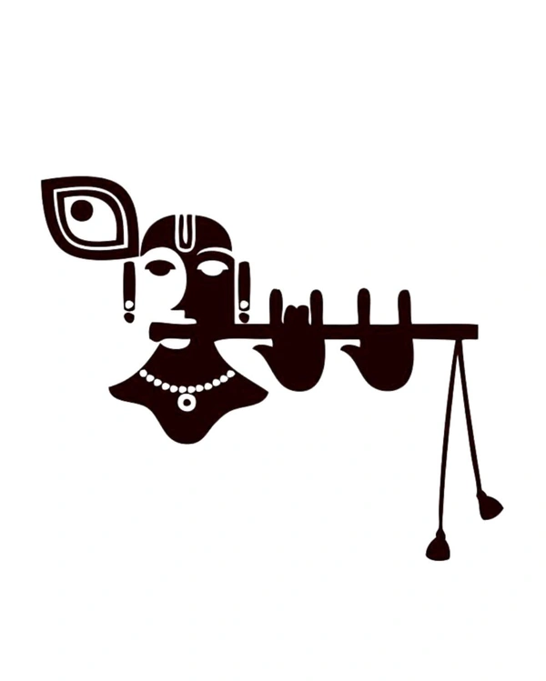 Wall Stylish Creative Vinyl Radium Sticker ( Krishna )