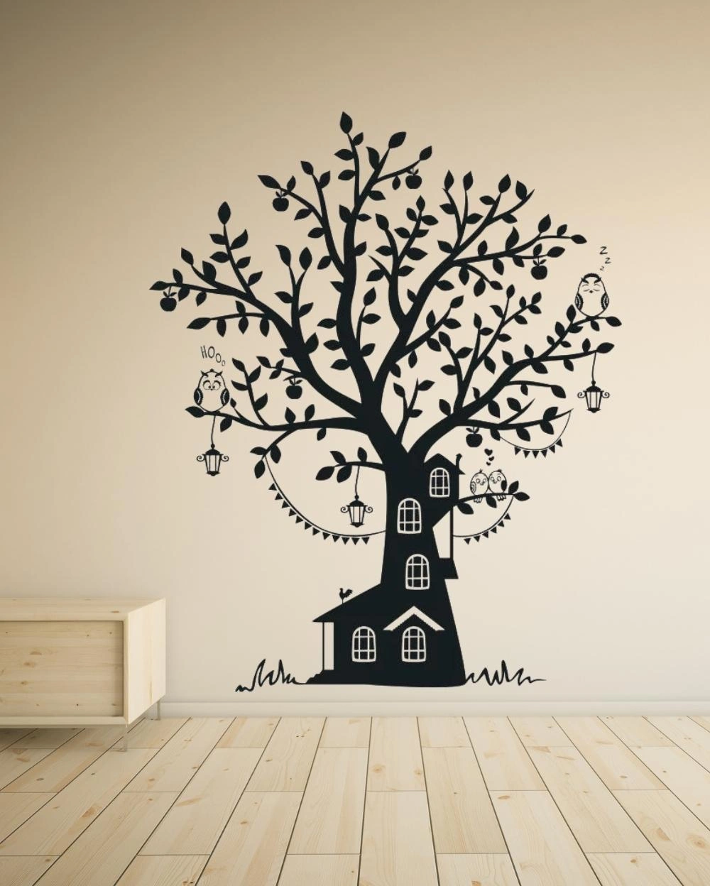 Wall Stylish Creative Vinyl Radium Sticker ( Tree )