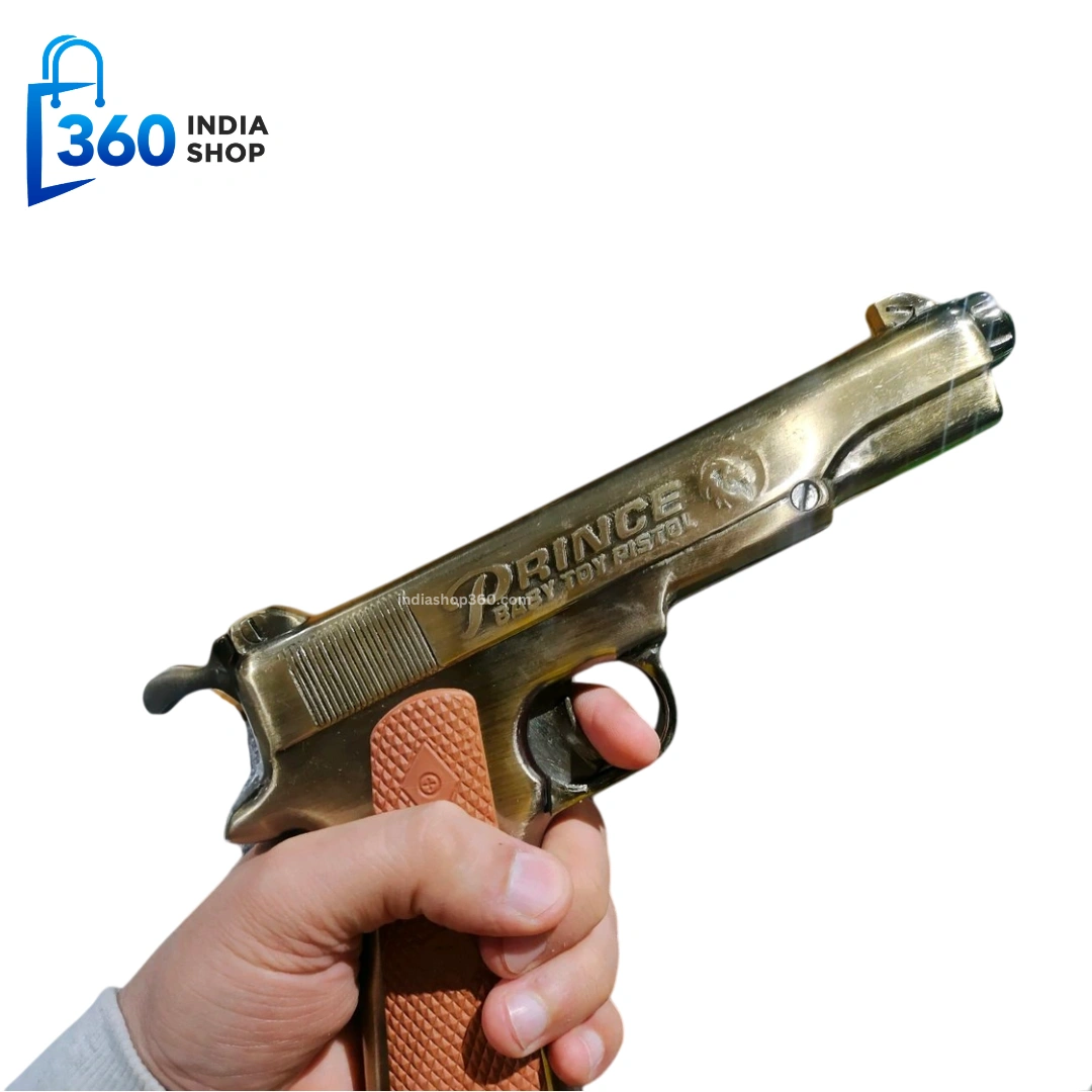 World War Brass Finishing Sound Cork Gun For Diwali & Monkey Repellent