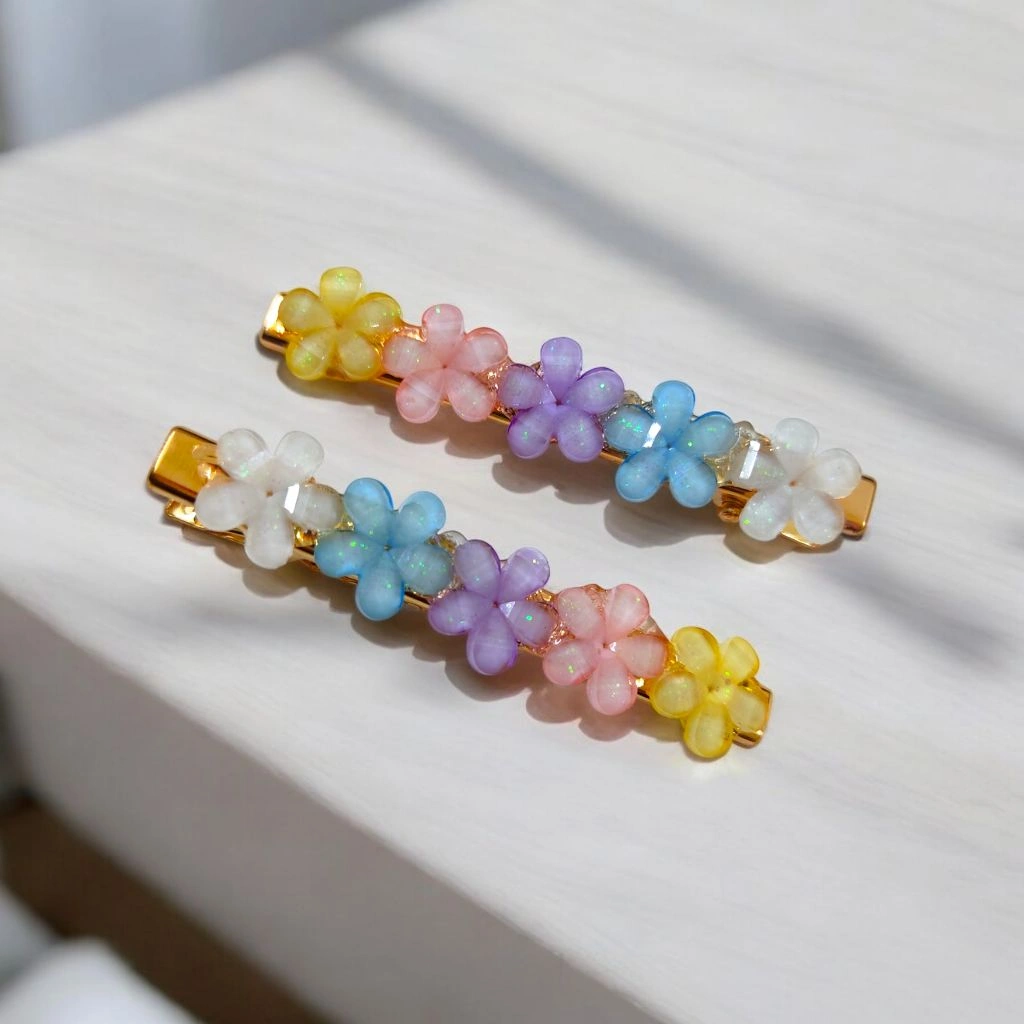 Cute Flower Clips Combo for Girls & Women