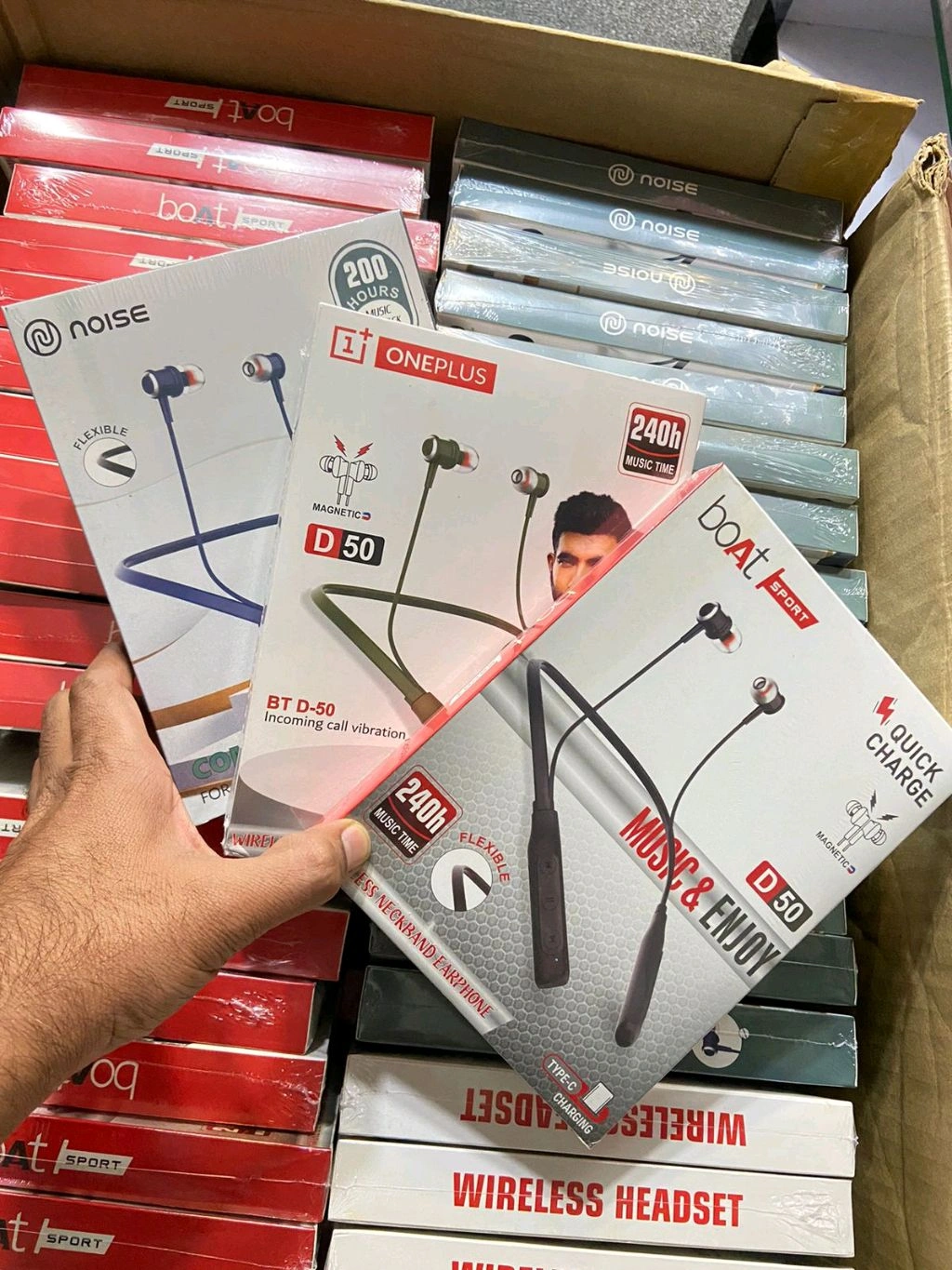 New D50 Mix Model Bass Sound Magnetic 🧲 Ear 150 Pcs Ctn