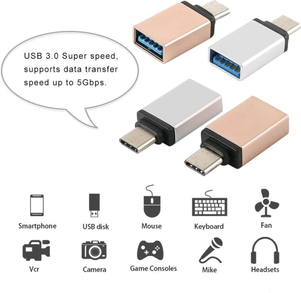 USB To Type-C OTG Connector (Pack Of 10)