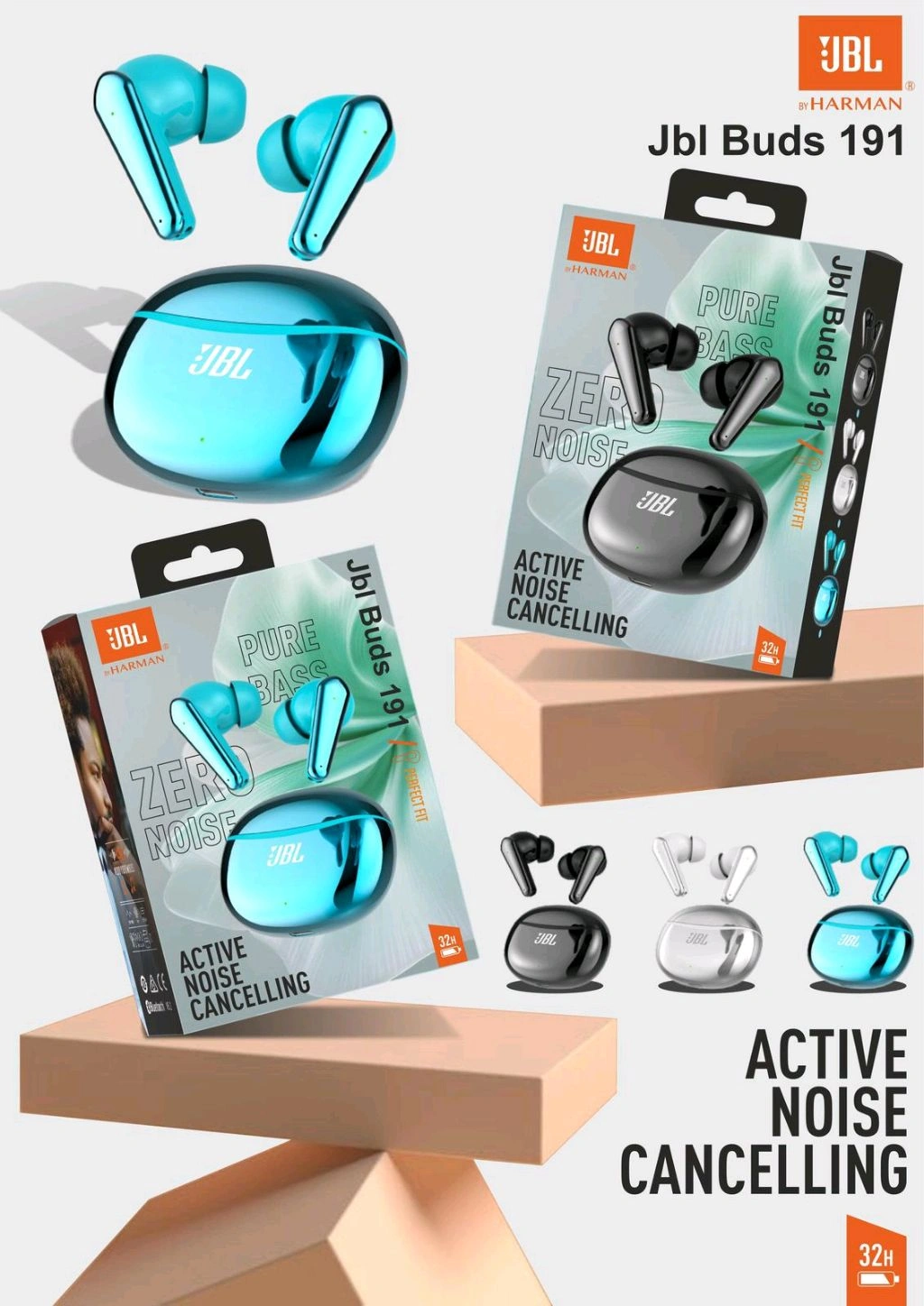 Jbl 191 buds Super Sound Quality All Shining Dabbi & Buds 1by1 lamination