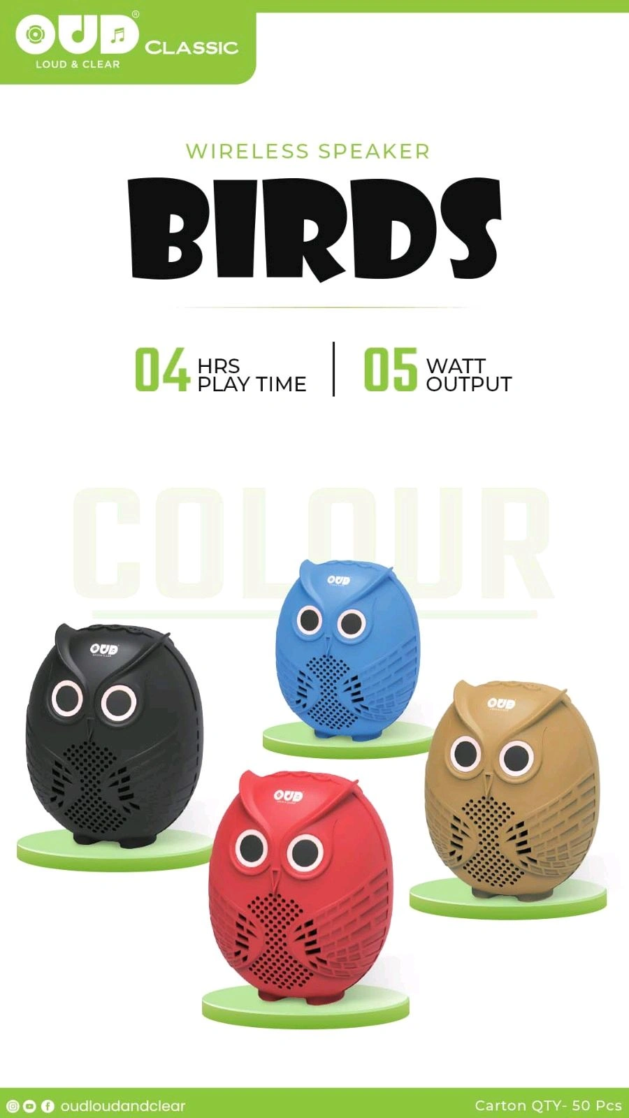 OUD Birds New Speaker 🔊 5Watt OutPut