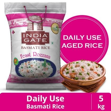India Gate Feast Rozana Basmati Rice 5kg