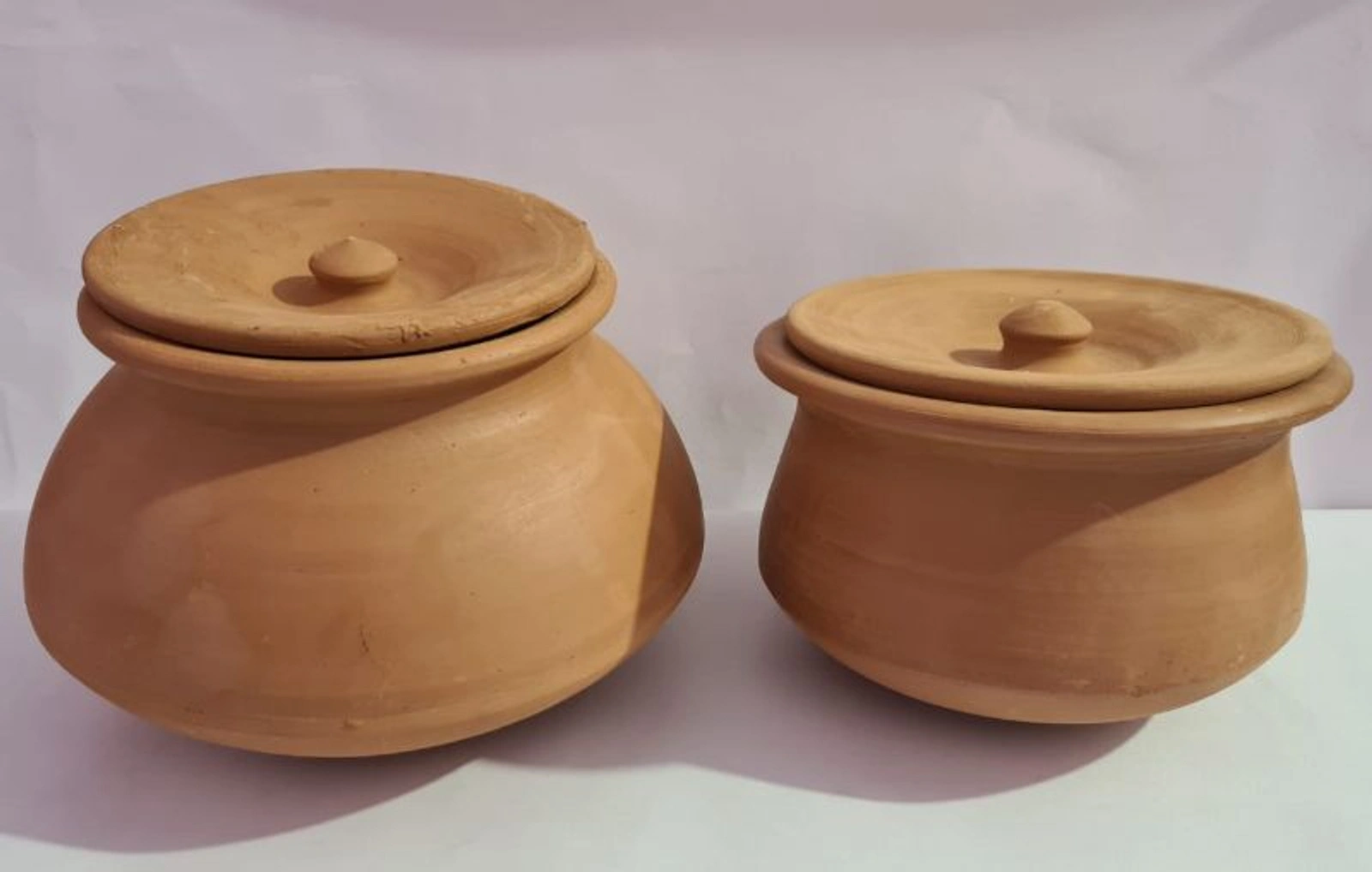 Red Cooking Combo Handi &bhagona Approx (1 Litre) Each