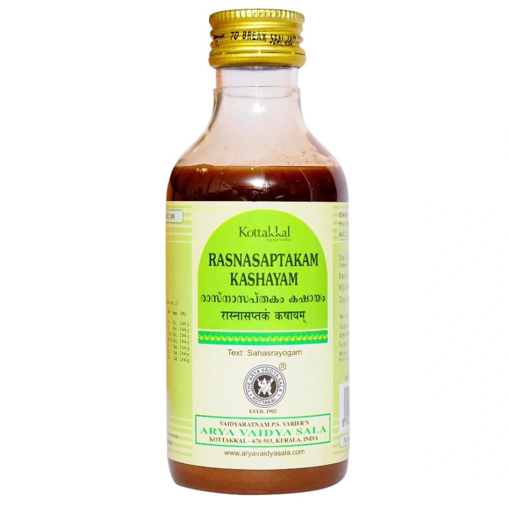 Arya Vaidya Sala Kottakkal Rasnasaptakam Kashayam (200ml)