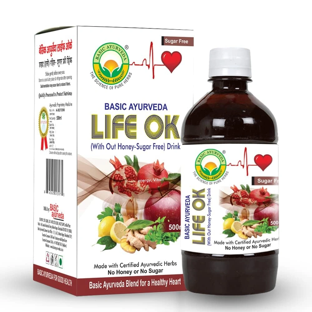 Basic Ayurveda Life OK Drink (Sugar Free) (500ml) - Ayush Pharmacy