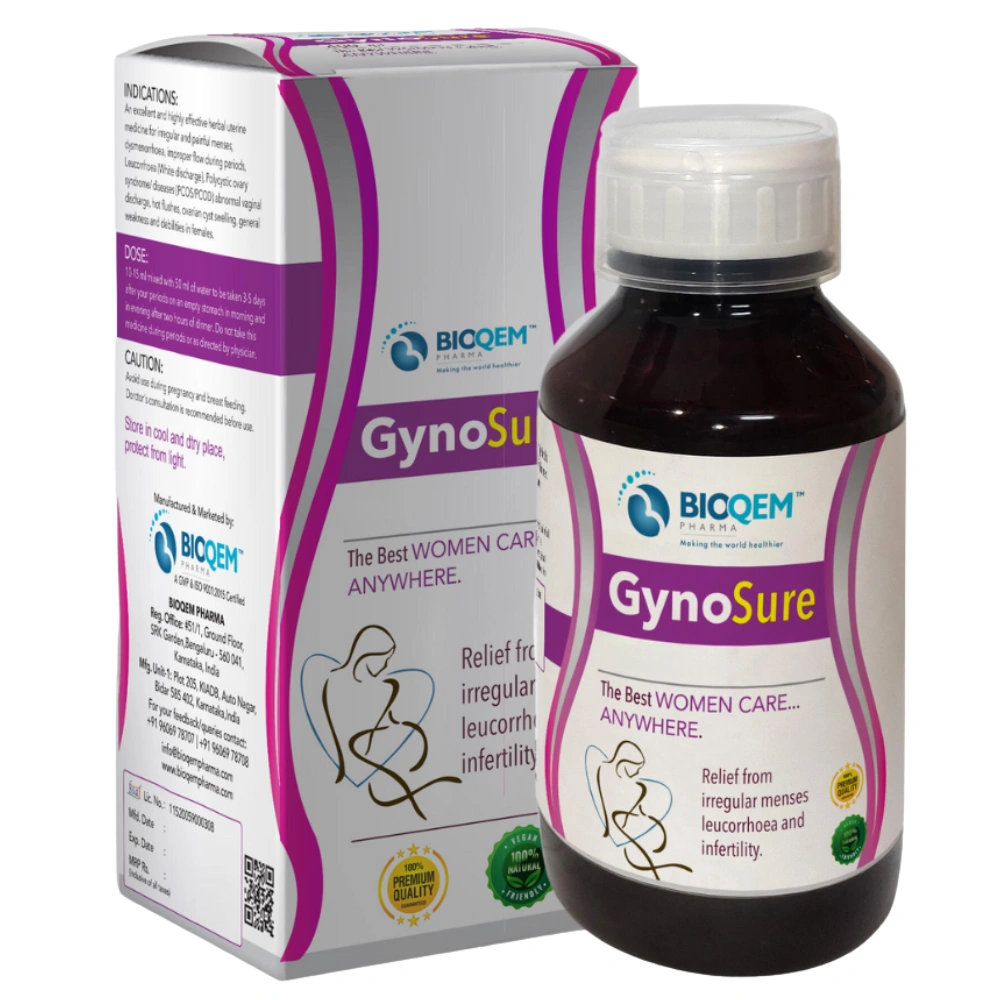 Bioqem Pharma Gyno Sure Syrup (200ml) - Ayush Pharmacy