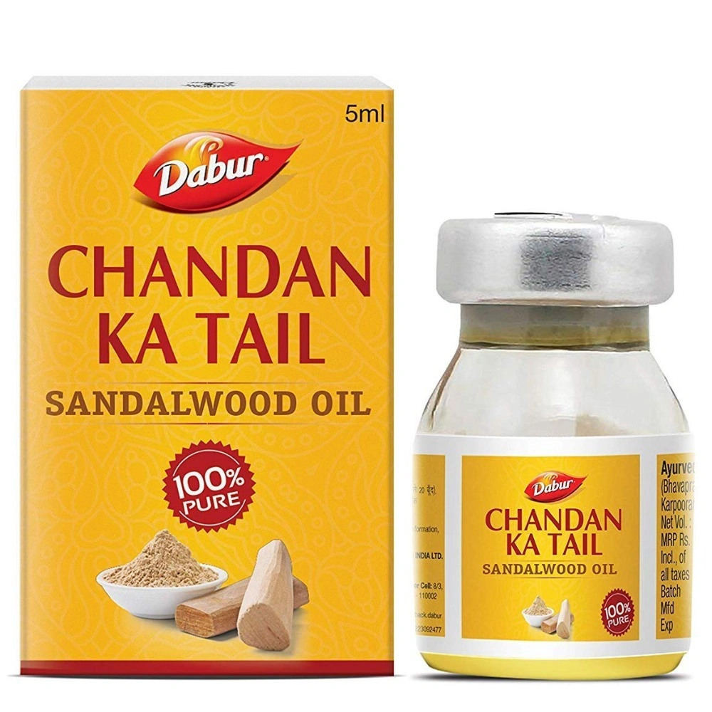 Buy Dabur Chandan Ka Tail (Sandalwood Oil) (5ml) Online - Pure ...