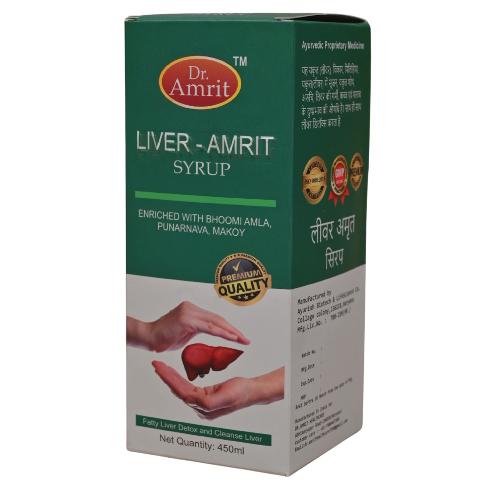 Dr. Amrit Liver Amrit Syrup (450ml) - Liver Care