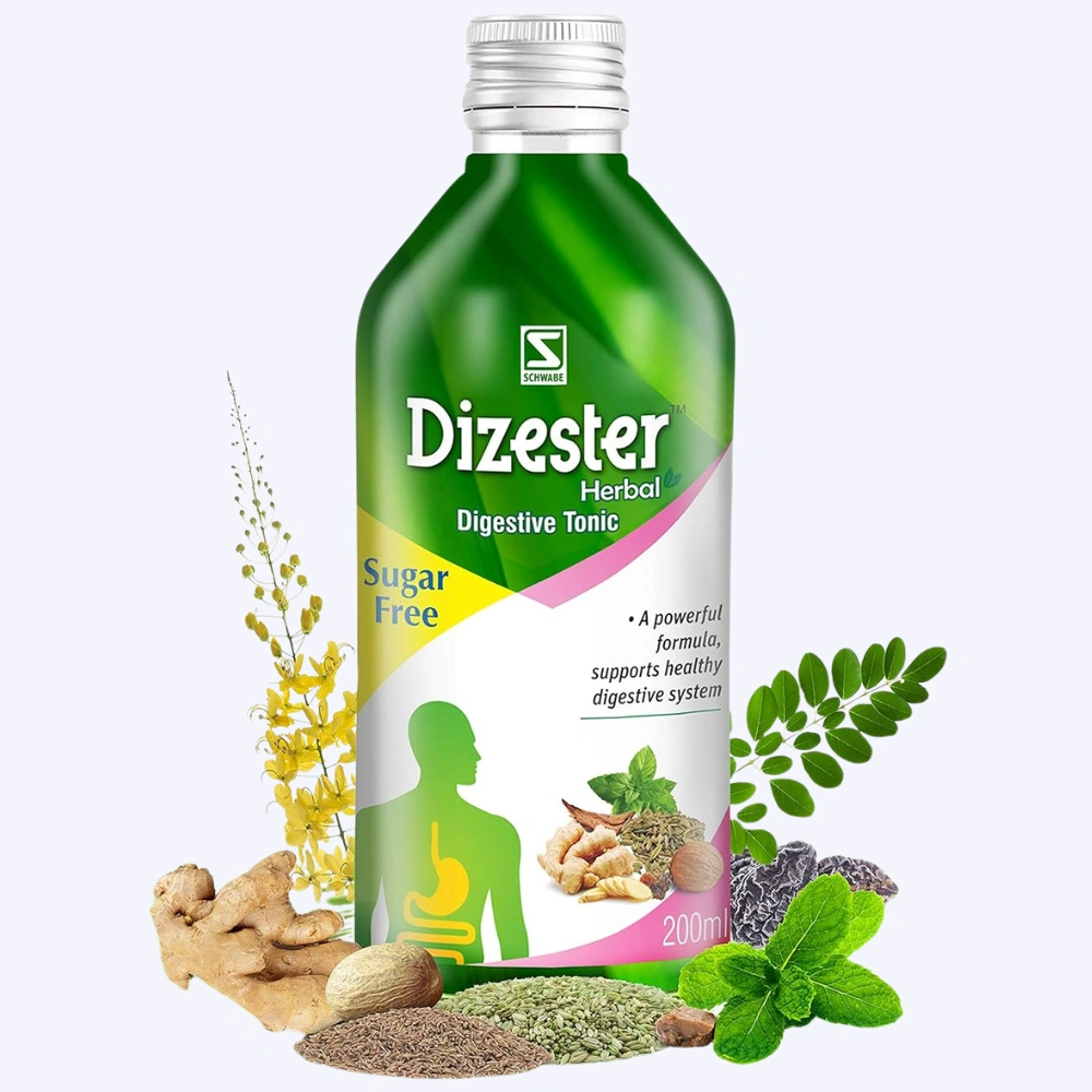 Dr Willmar Schwabe India Dizester Herbal Digestive Tonic | Sugar Free (200ml)