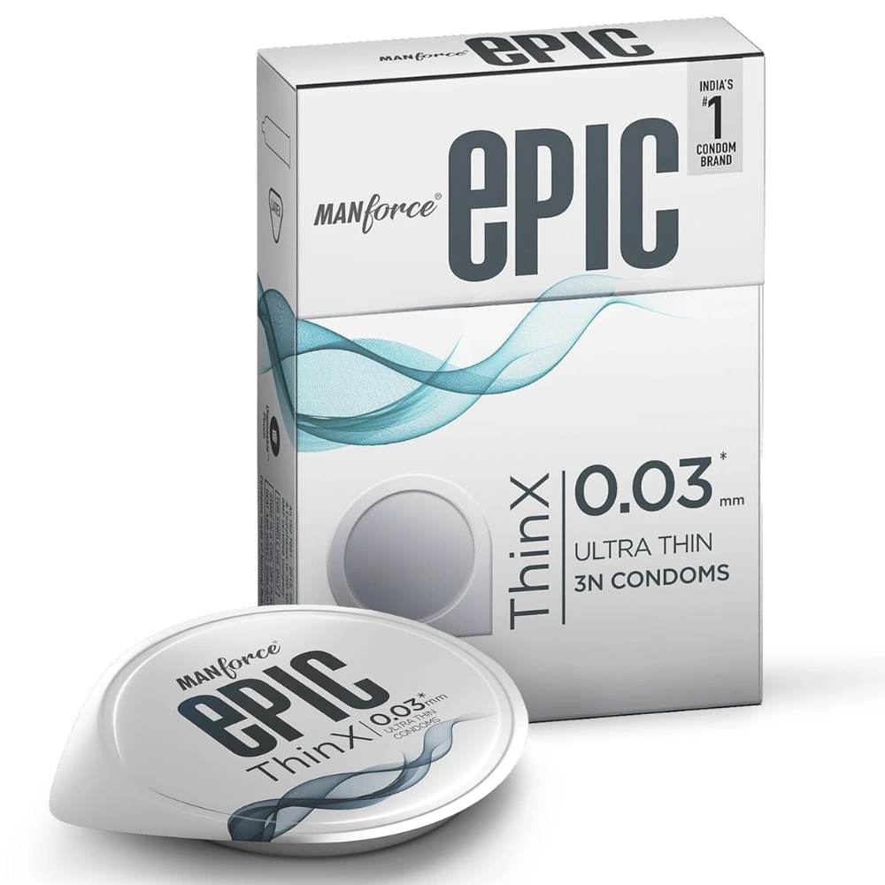 Epic ThinX Ultra Thin Condoms for Men - 3 Count| 0.03mm| Vegan| No ...