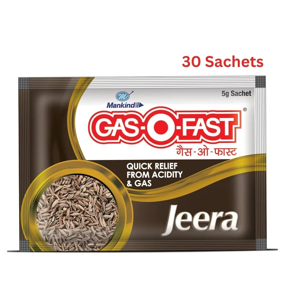 Gas O Fast Sachet (Active Jeera) (5g, Pack of 30)