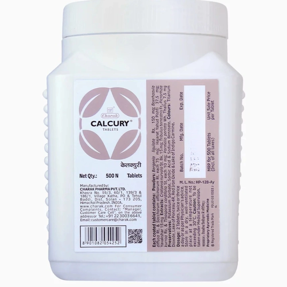 Charak Calcury Tablet (500Tab)