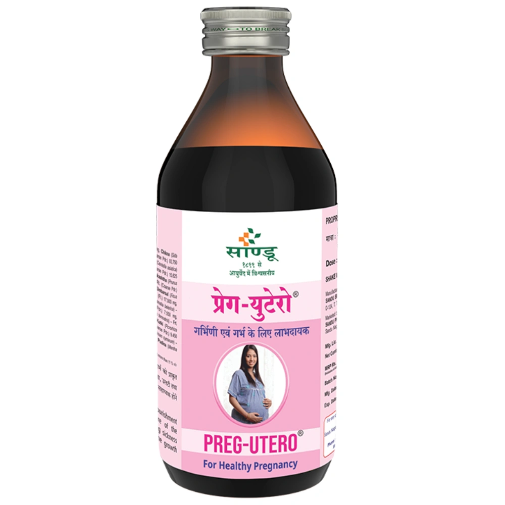 Sandu Preg-Utero Syrup (200ml) - Ayurvedic tonic for pregnancy