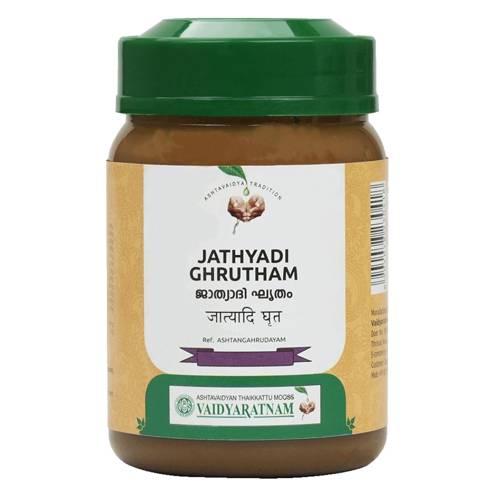 Vaidyaratnam Jathyadi Ghrutham (150gm) - Ayush Pharmacy