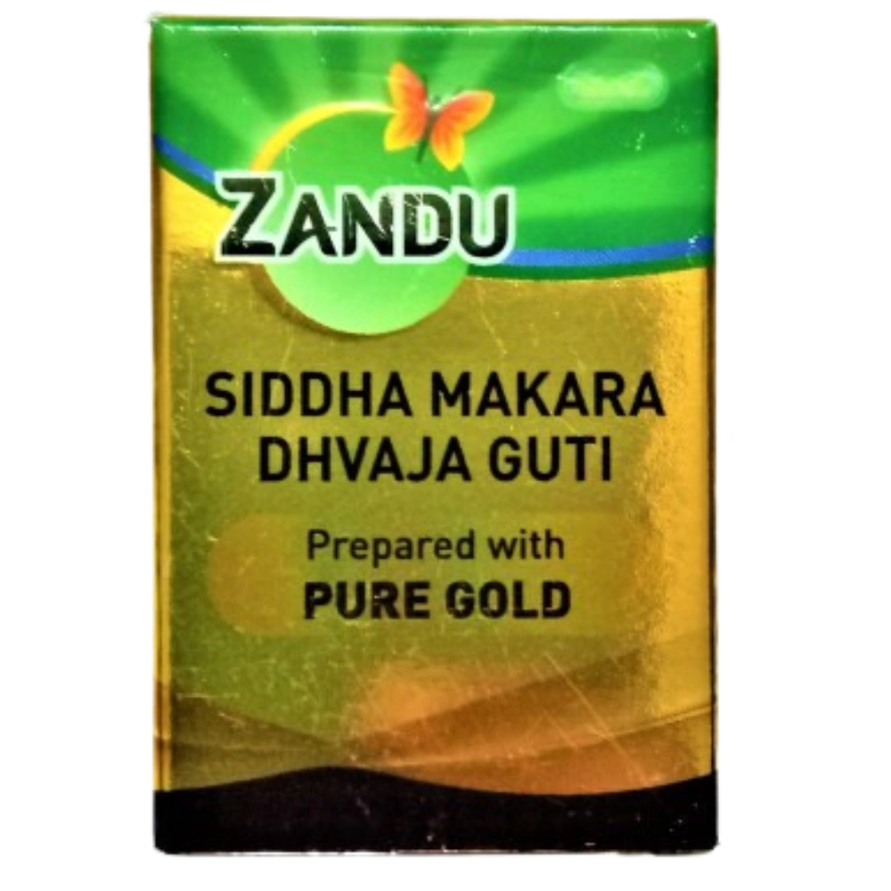 Zandu Siddha Makardhwaj Gutika (Swarna Yukta) (10tab) - Ayush Pharmacy