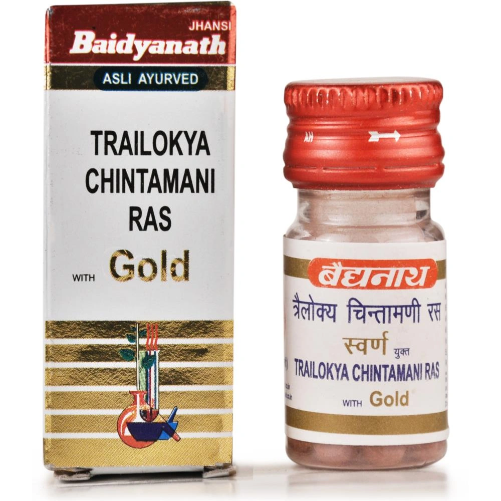 Baidyanath Trailokya Chintamani Ras (Swarna Moti Yukta) (10tab)