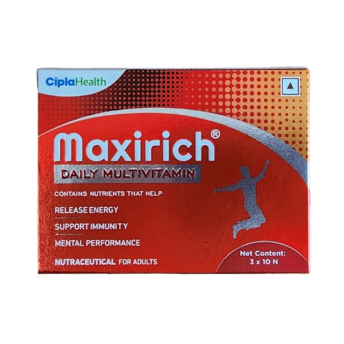 Cipla Maxirich Daily Multivitamin Capsules (30caps)