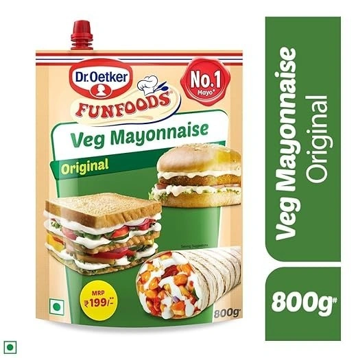 FUN FOODS 'VEG MAYONNAISE ORIGINAL 800g