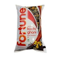 Fortune Kachi Ghani Mustard Oil pouch-1ltr