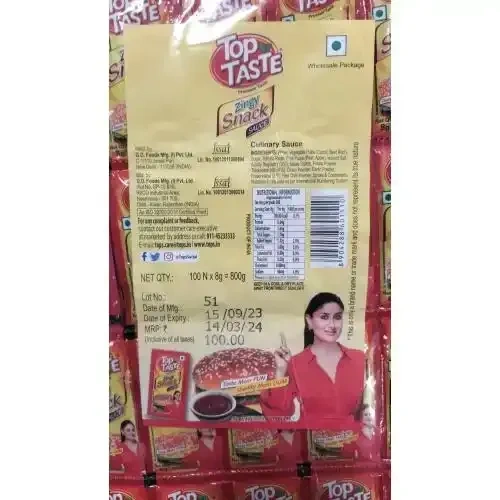 TOPS TOMATO KETCHUP SACHET 8 G