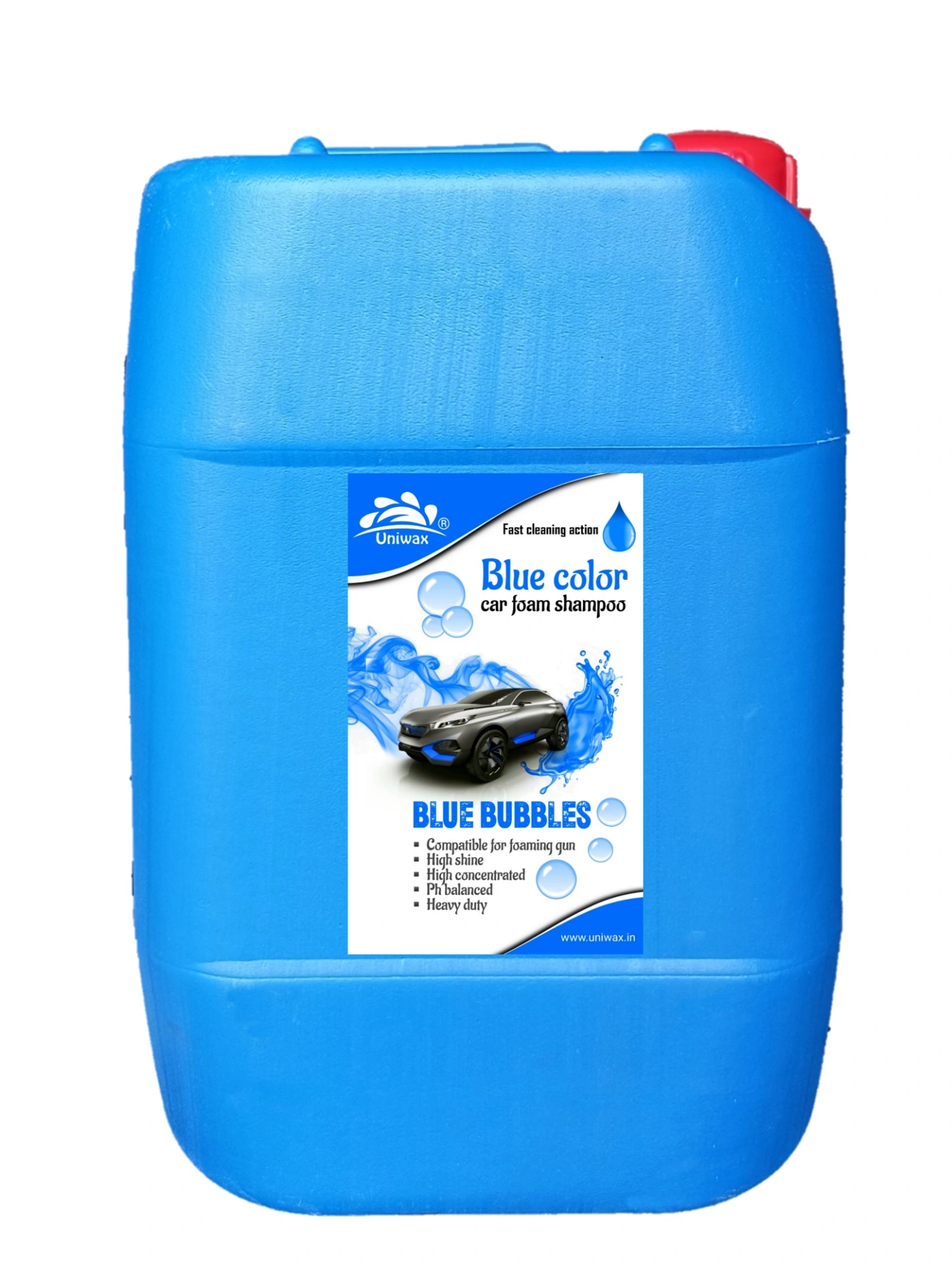 Uniwax Blue Foam Shampoo produces a thick, stable foam for superior ...