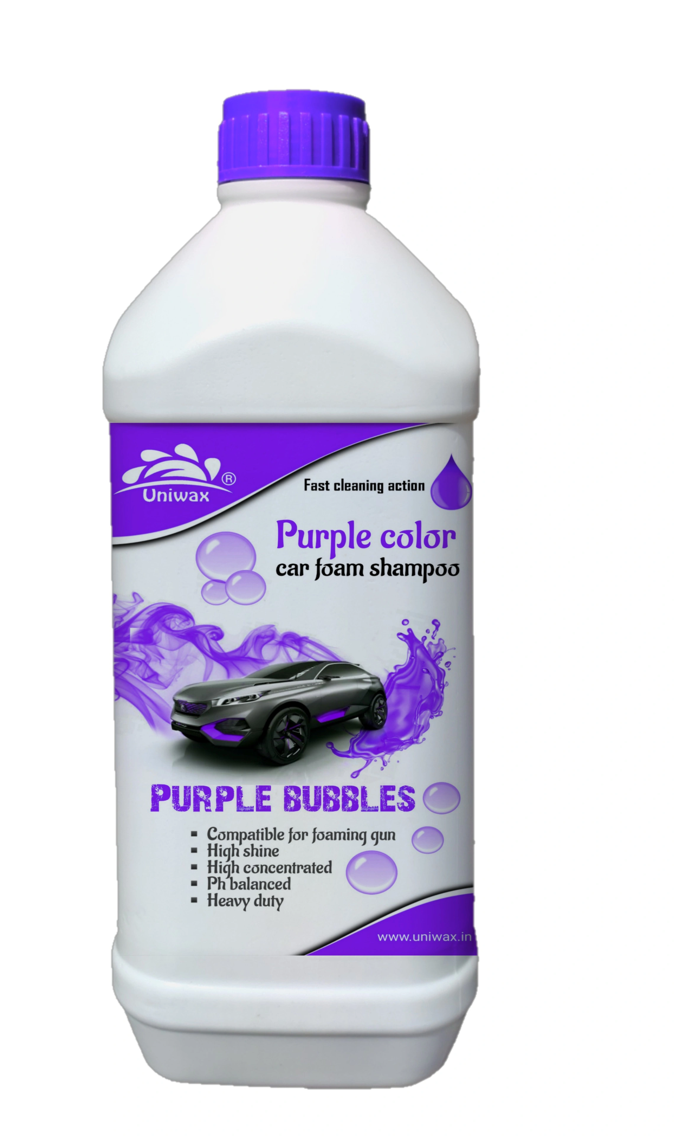 Uniwax color foam wash with wax colour foam car wash shampoo