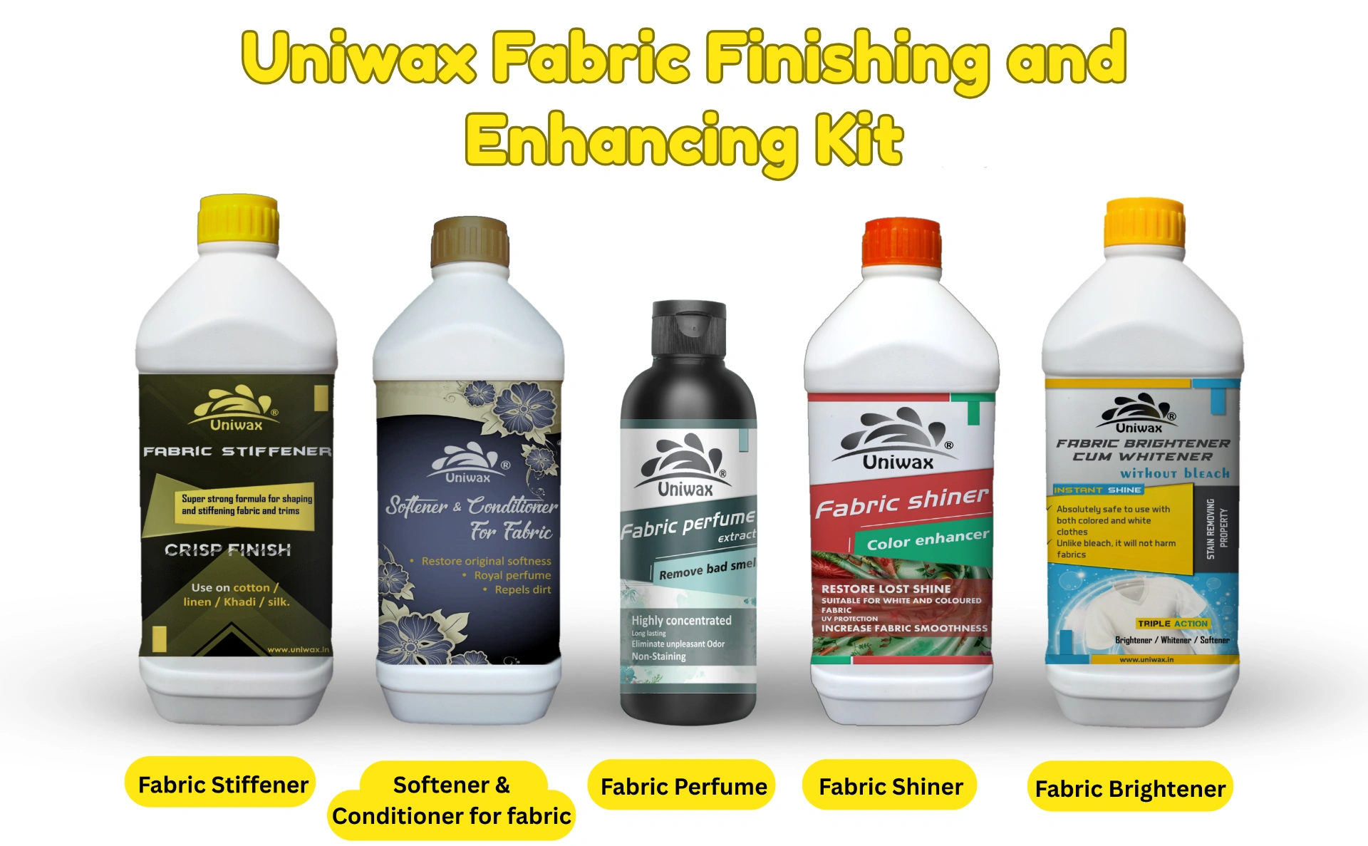 Uniwax Fabric Finishing & Enhancing Kit | Shine, Polish & Smooth Finish ...