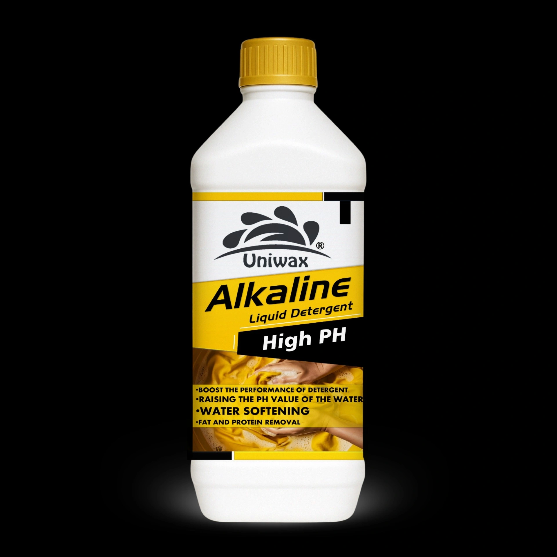 Alkaline liquid detergent- High PH stain remover, suitable for top load ...